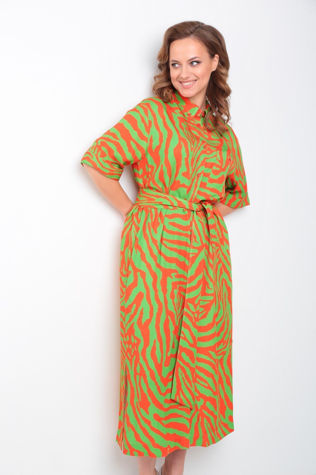 Платье 002 зелёный Andrea Fashion купить в интернет магазине Велесмода