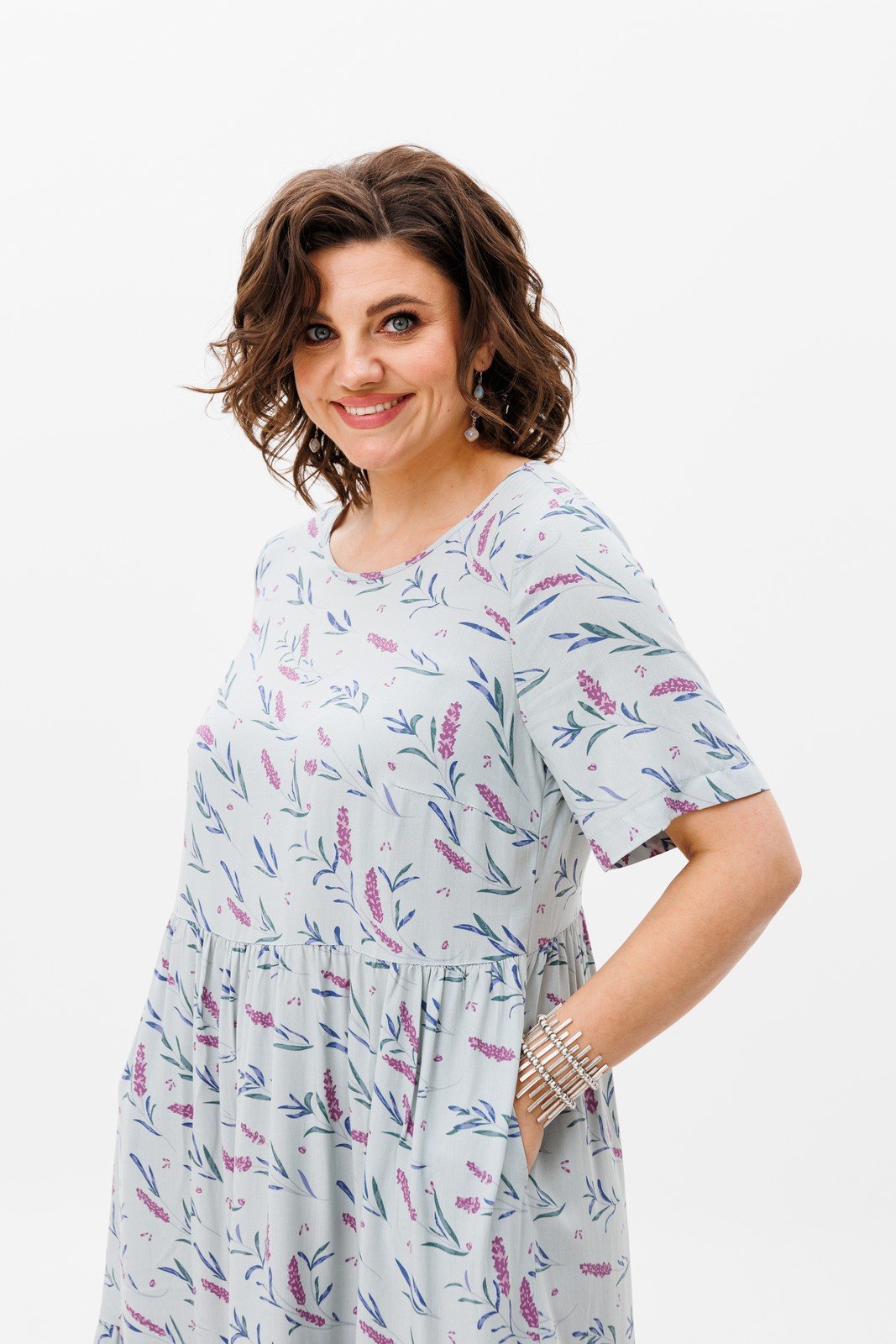 Платье 1408 лаванда Anelli купить в интернет магазине | в наличии