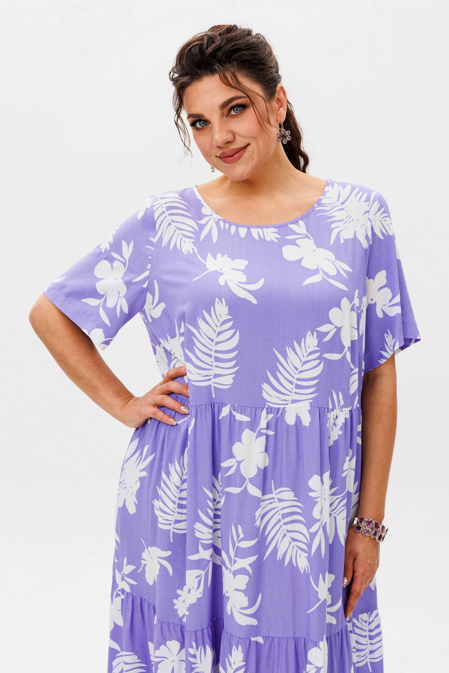 Платье 1408 лунная сирень Anelli купить в интернет магазине | в наличии