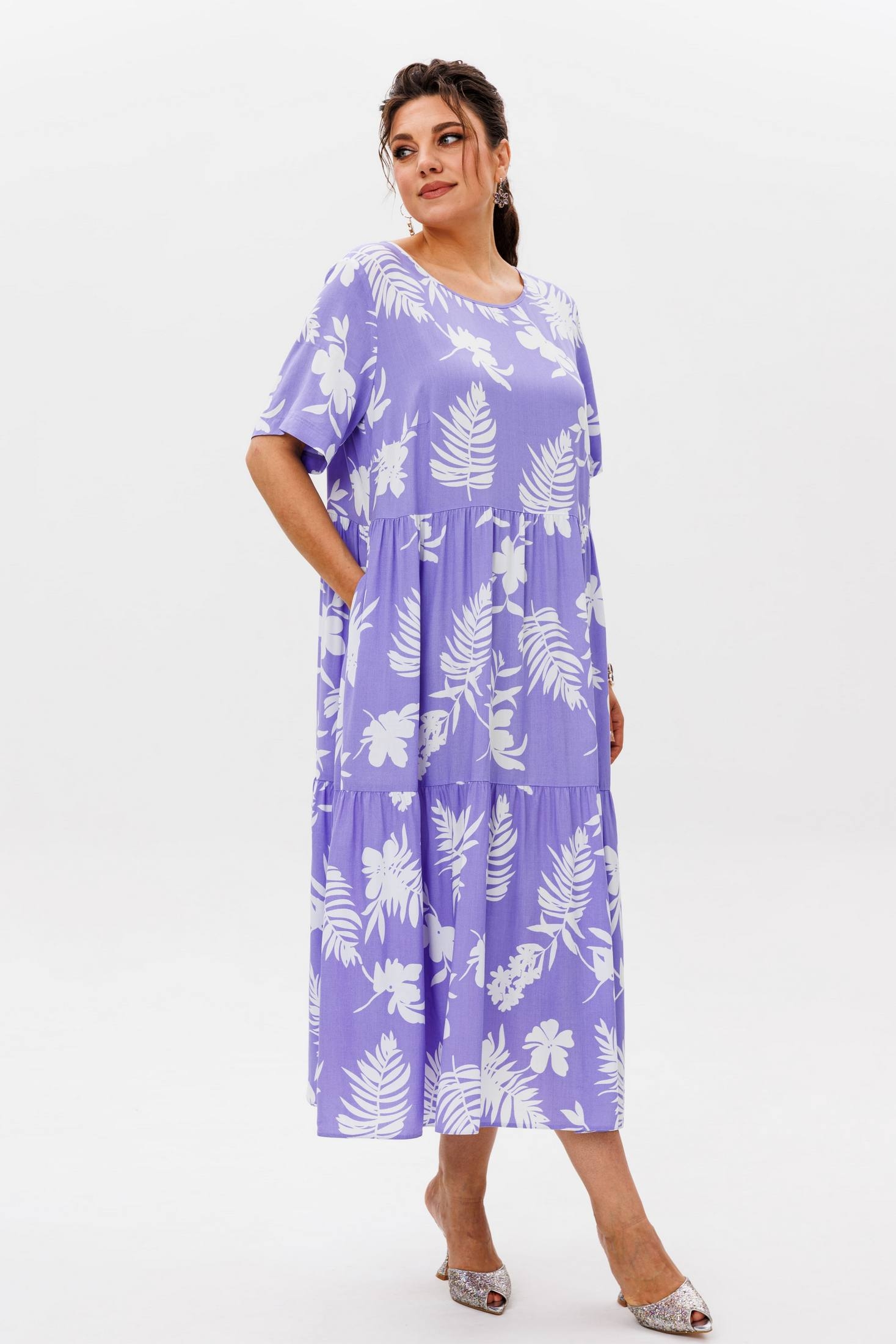 Платье 1408 лунная сирень Anelli купить в интернет магазине | в наличии