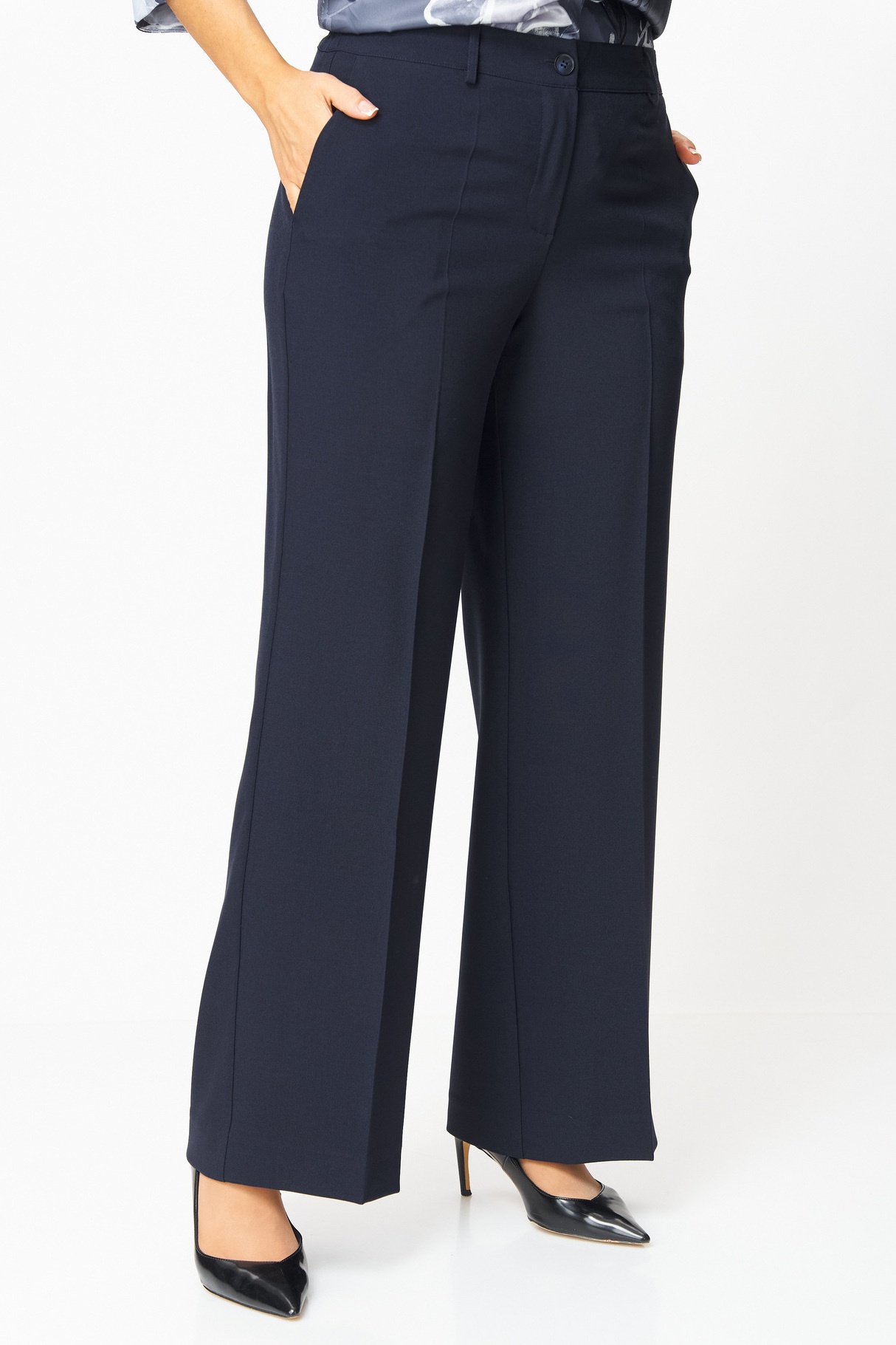 Брюки 601 темно-синий БелЭльСтиль купить в интернет магазине | в наличии