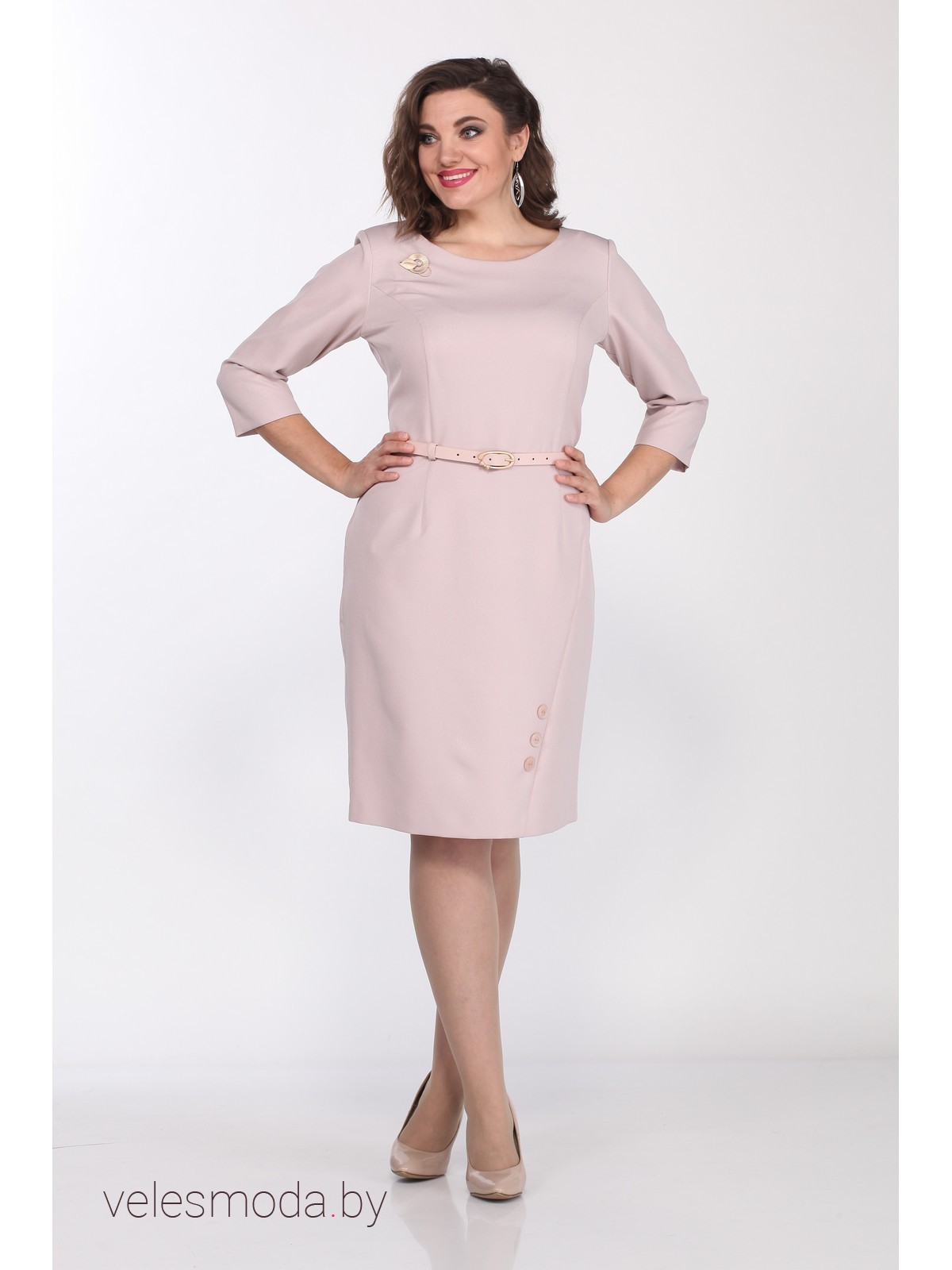 Платье 048-1 розовый Juliet купить в интернет магазине Велесмода