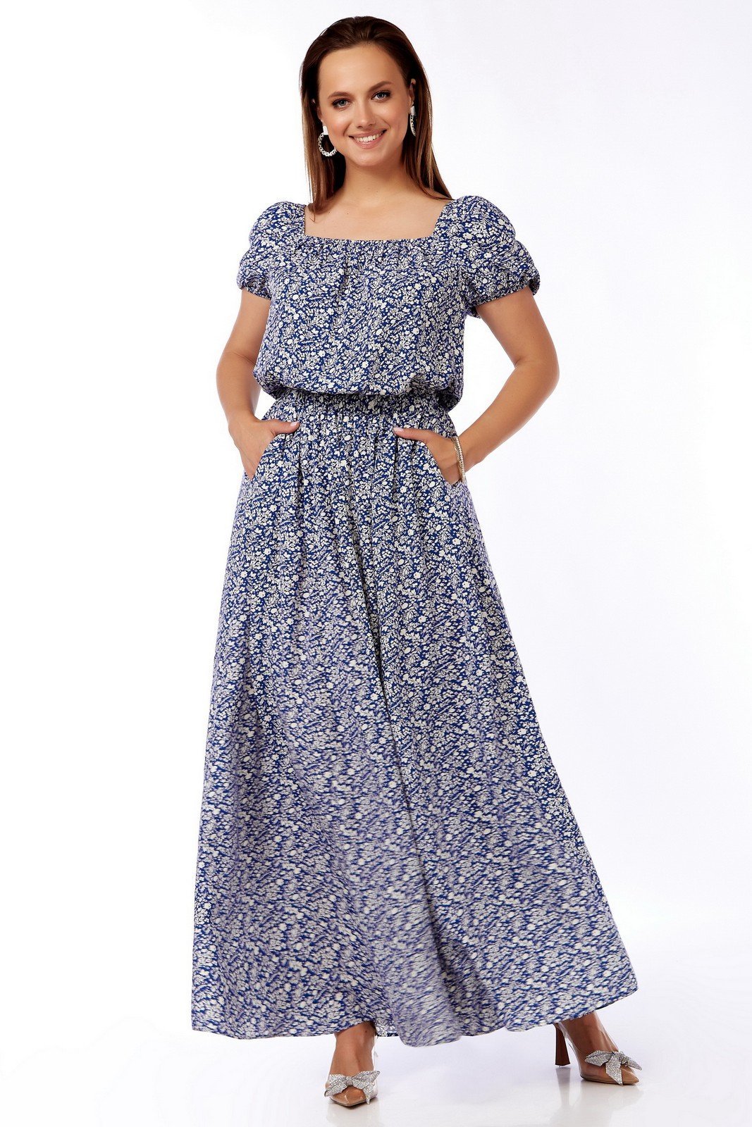 Платье 11522 голубой LaKona купить в интернет магазине Велесмода