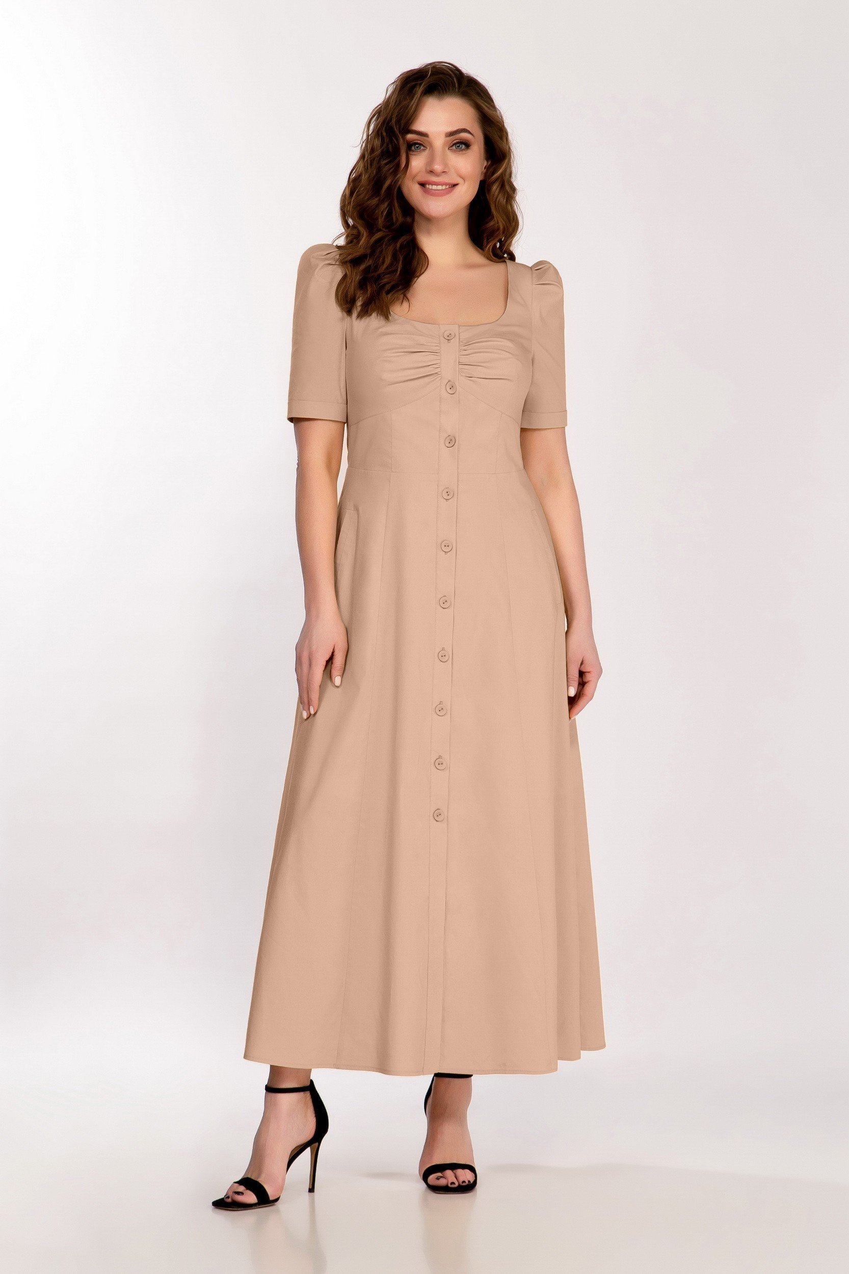Платье 1441 песок LaKona купить в интернет магазине Велесмода