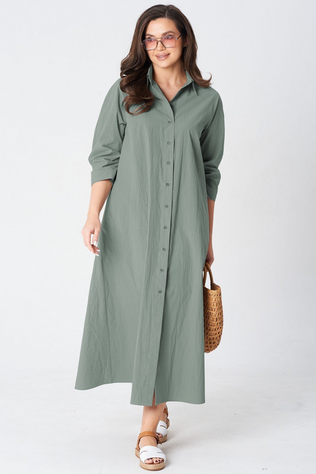 Платье 16495 серо-зеленый LeNata купить в интернет магазине | в наличии