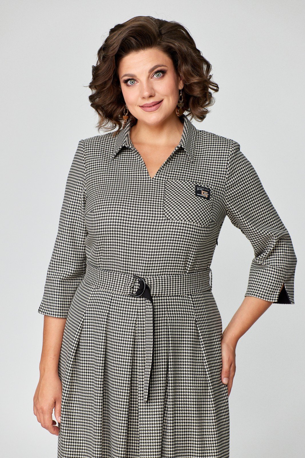 Платье 1087 гусиная лапка Milora купить в интернет магазине Велесмода