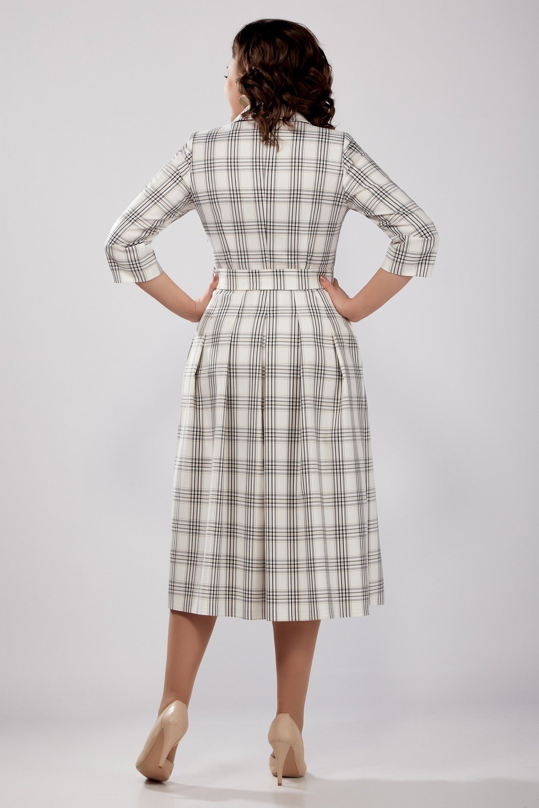 Платье 1087 клетка Milora купить в интернет магазине Велесмода