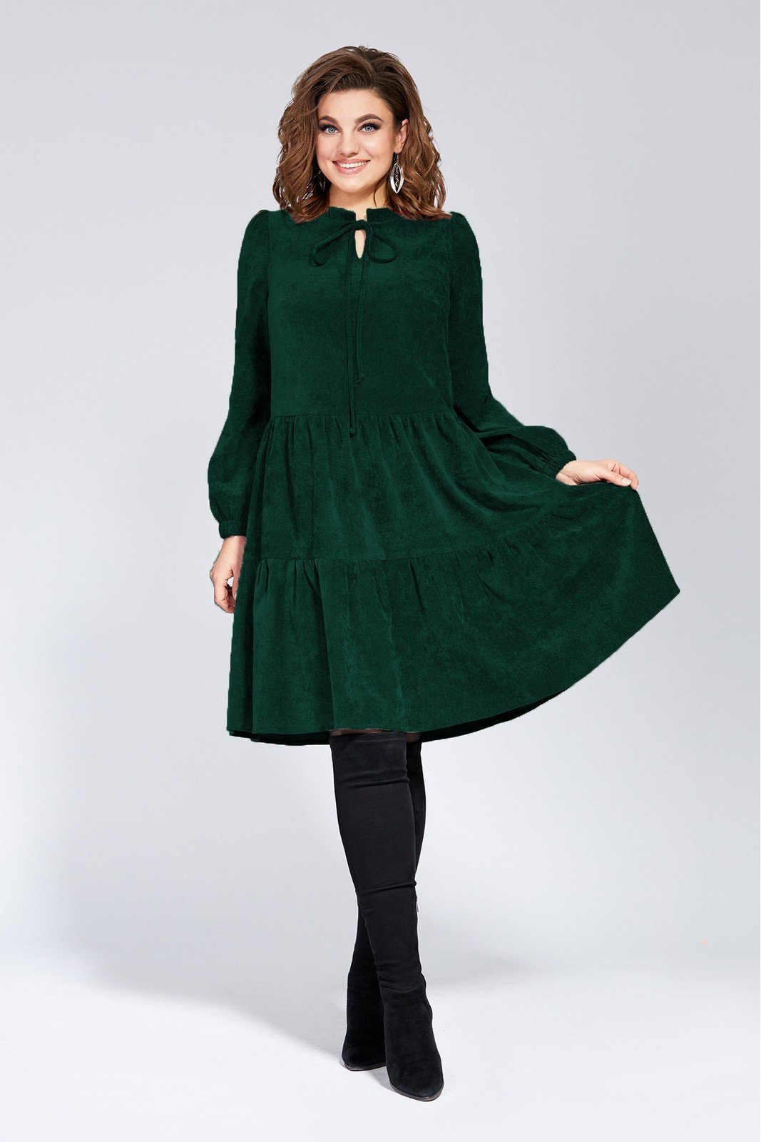 Платье 1137 темно-зеленый Milora купить в интернет магазине | в наличии