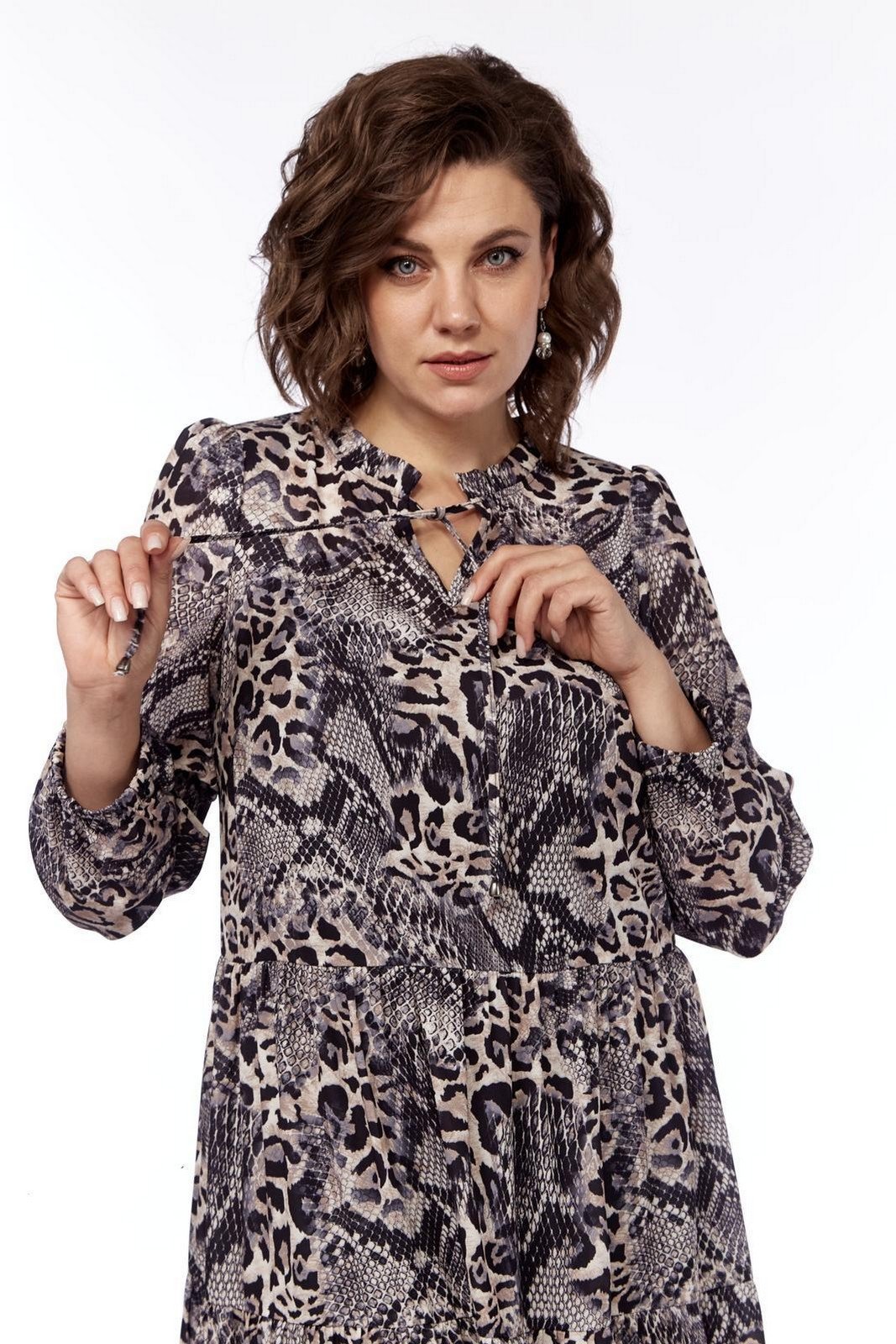 Платье 1137 змеиный принт Milora купить в интернет магазине Велесмода