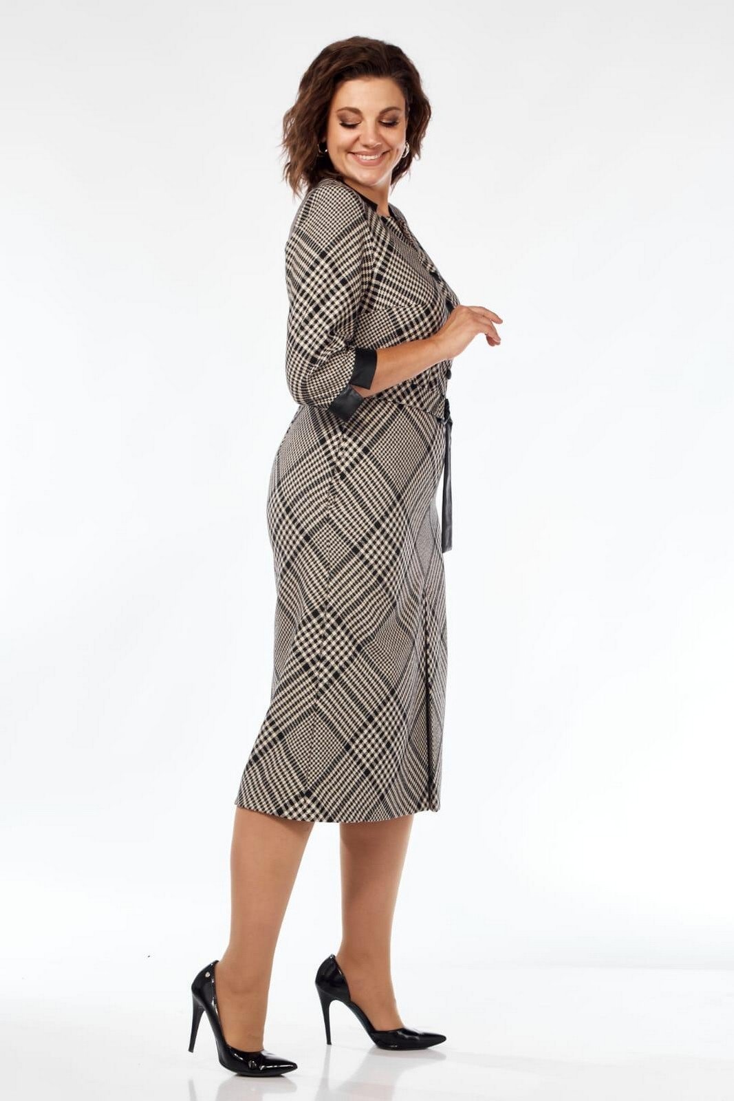 Платье 1148 клетка Milora купить в интернет магазине Велесмода