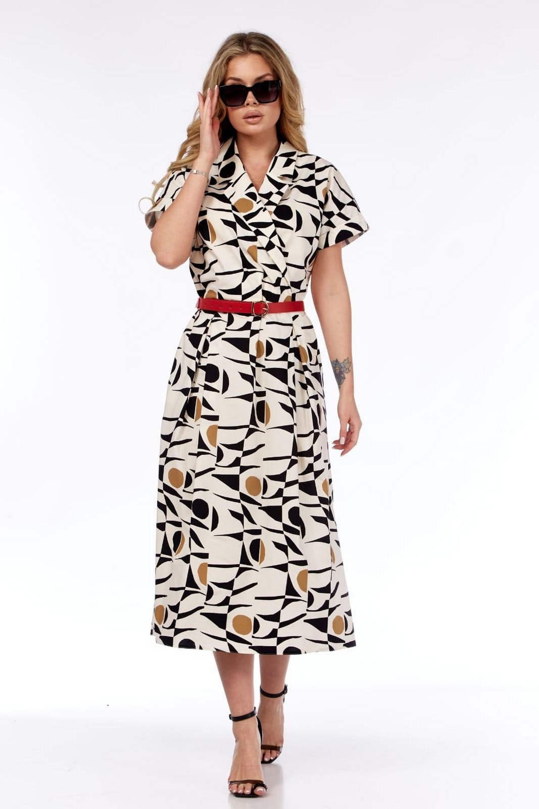 Платье 1224 геометрия Milora купить в интернет магазине Велесмода