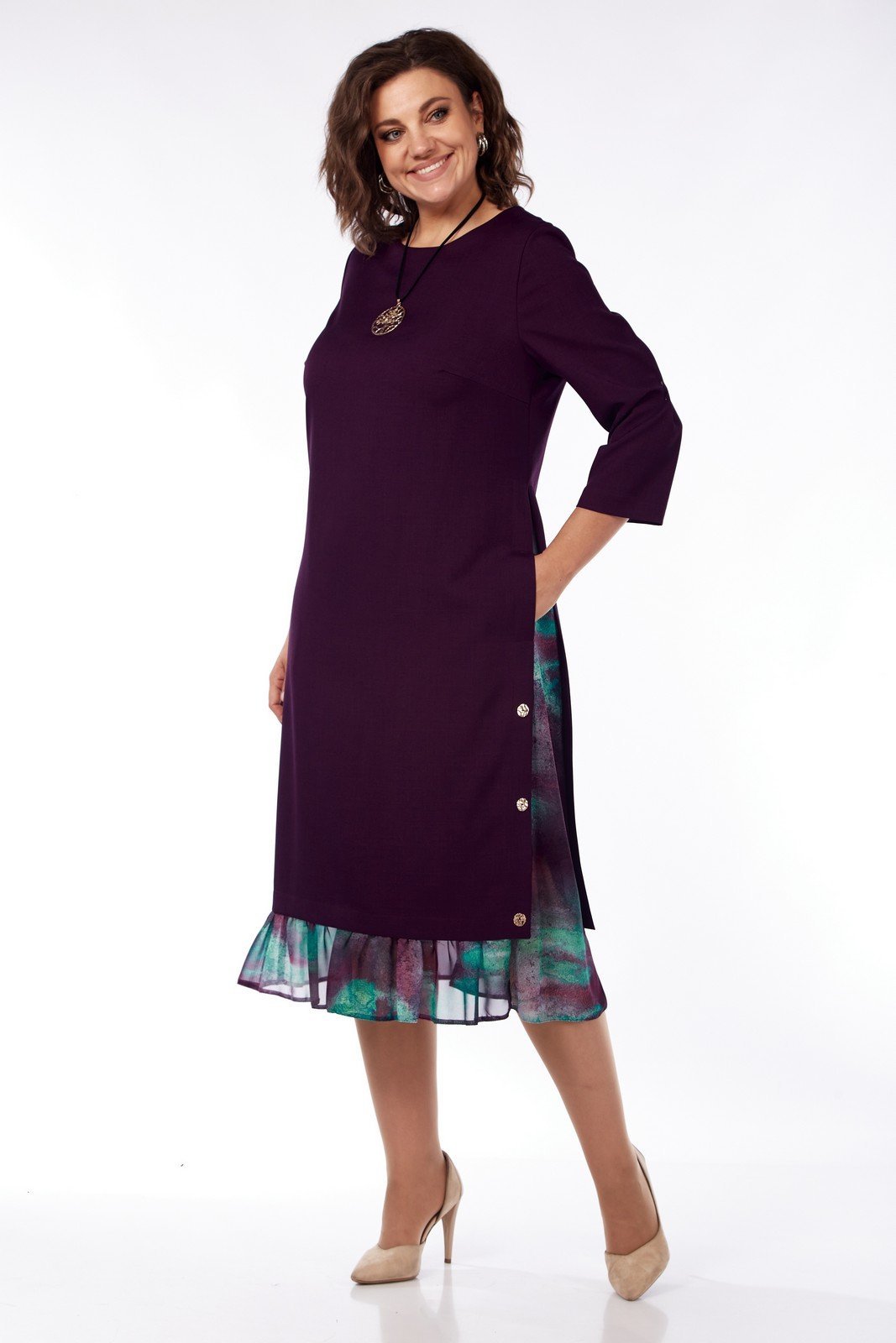 Платье 758 баклажан Milora купить в интернет магазине | в наличии