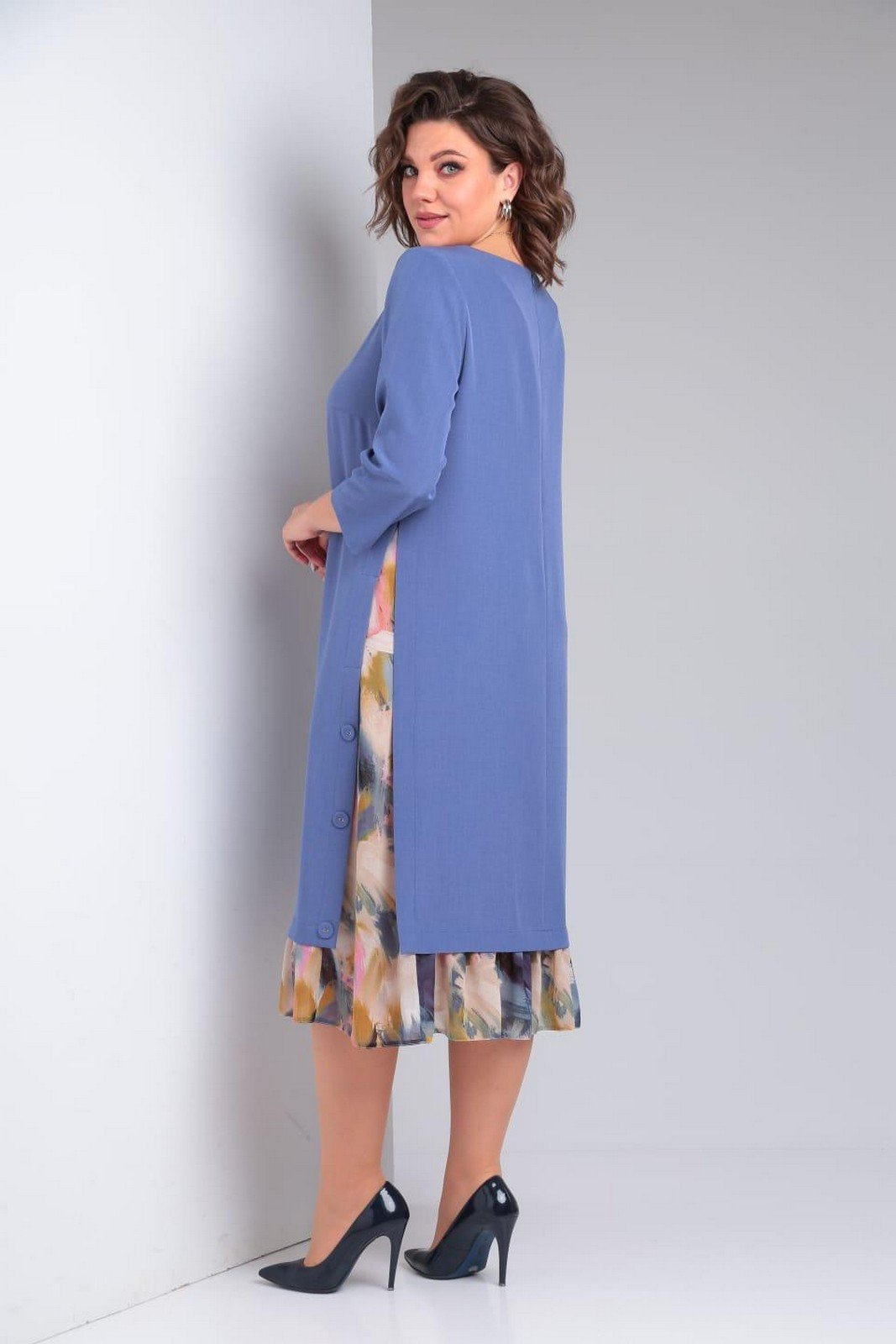 Платье 758 голубой Milora купить в интернет магазине Велесмода