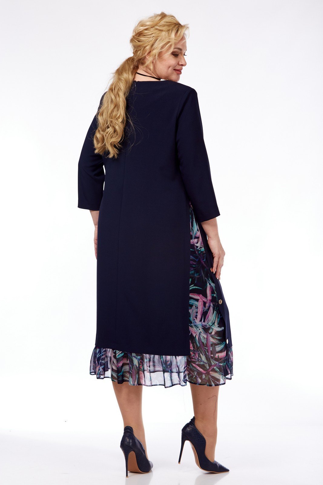 Платье 758 серо-голубой Milora купить в интернет магазине Велесмода