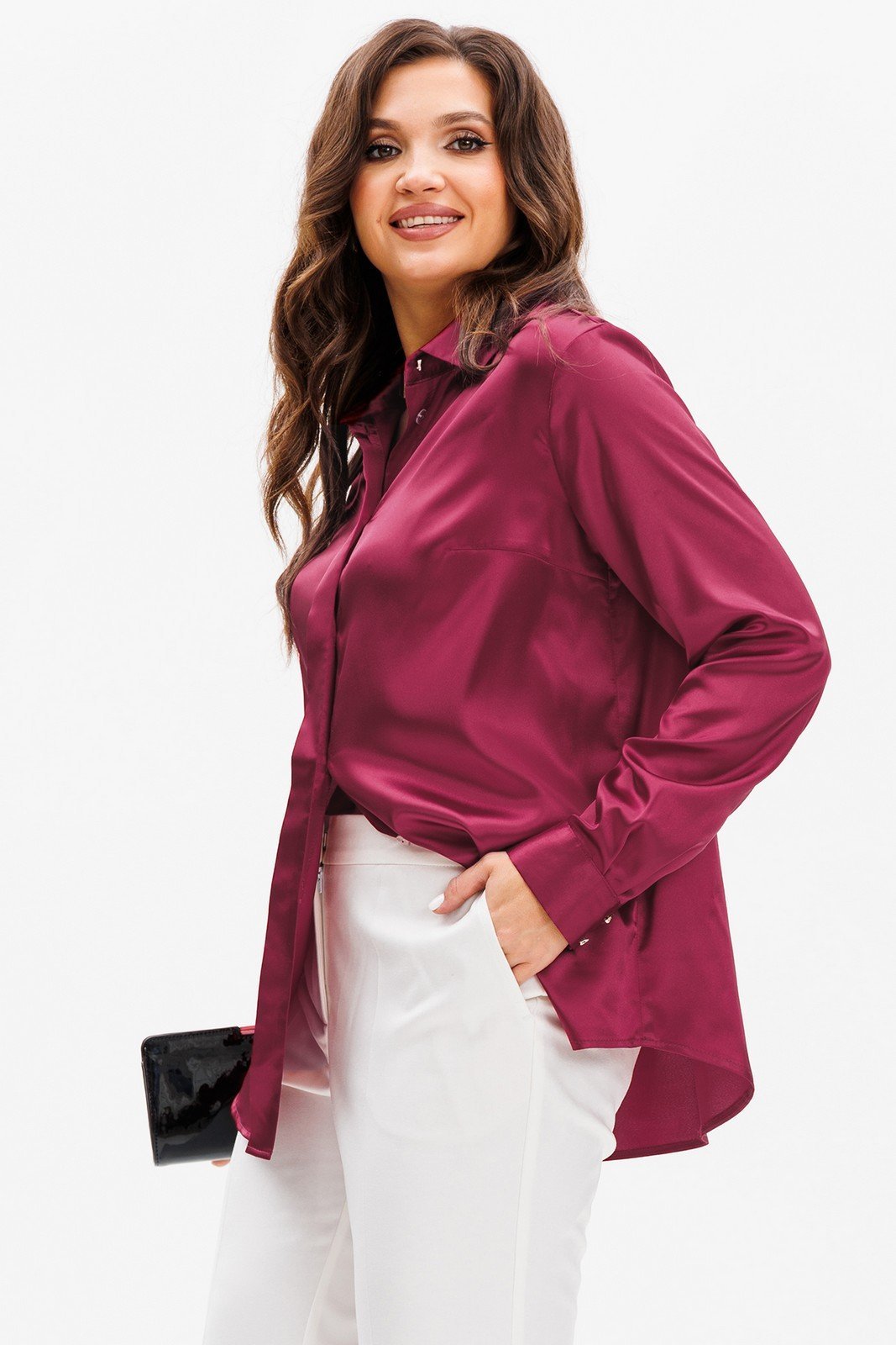 Блузка 1149 винный MisLana купить в интернет магазине | в наличии