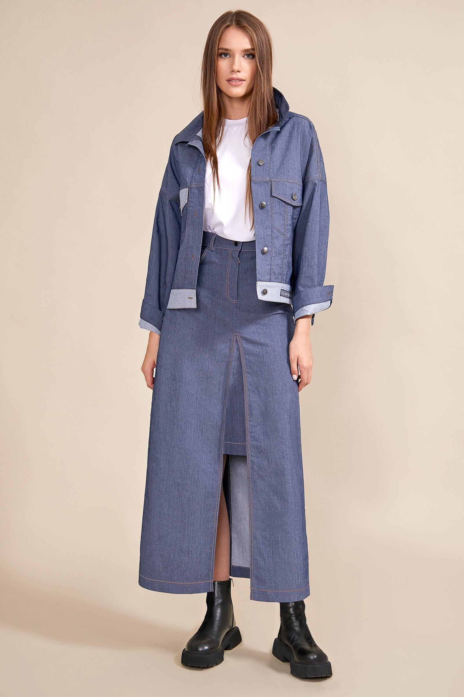 Костюм с юбкой 1022 + 4017 Rivoli купить в интернет магазине Велесмода