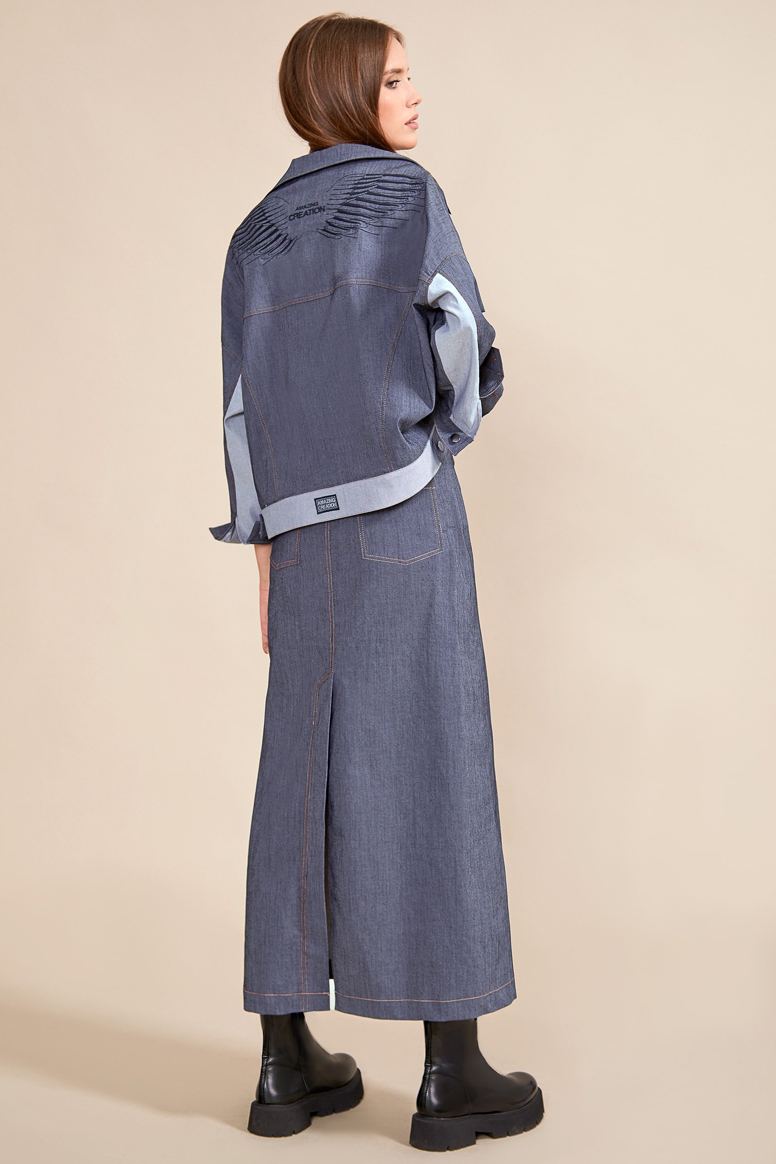 Костюм с юбкой 1022 + 4017 Rivoli купить в интернет магазине Велесмода