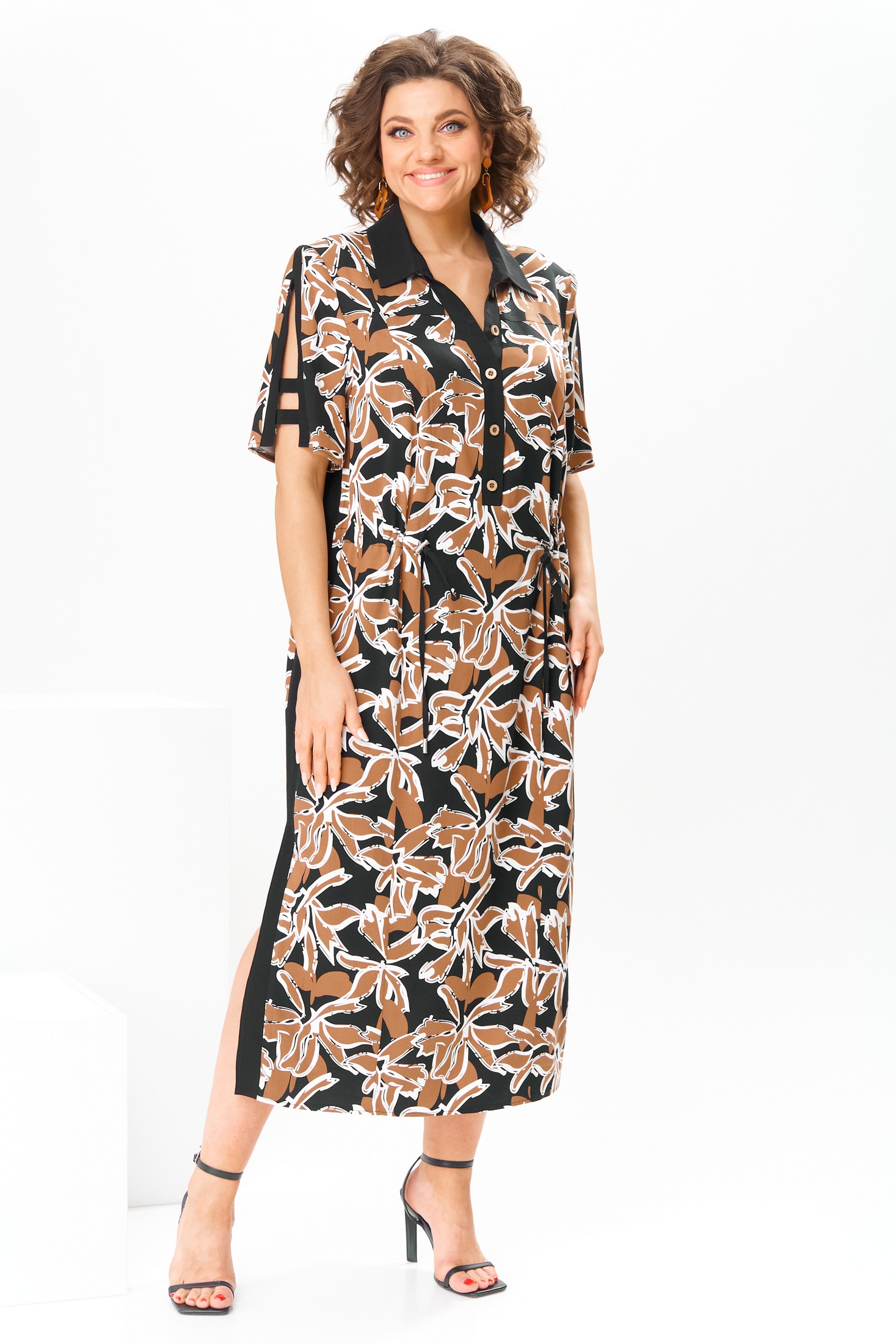 Платье 1-2801 коричневый Romanovich style купить в интернет магазине ...