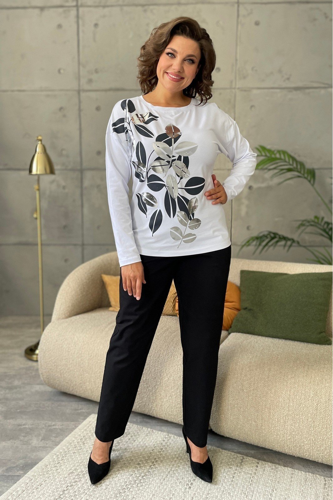 Джемпер 2145 белый Rumoda купить - 2% скидка | в наличии