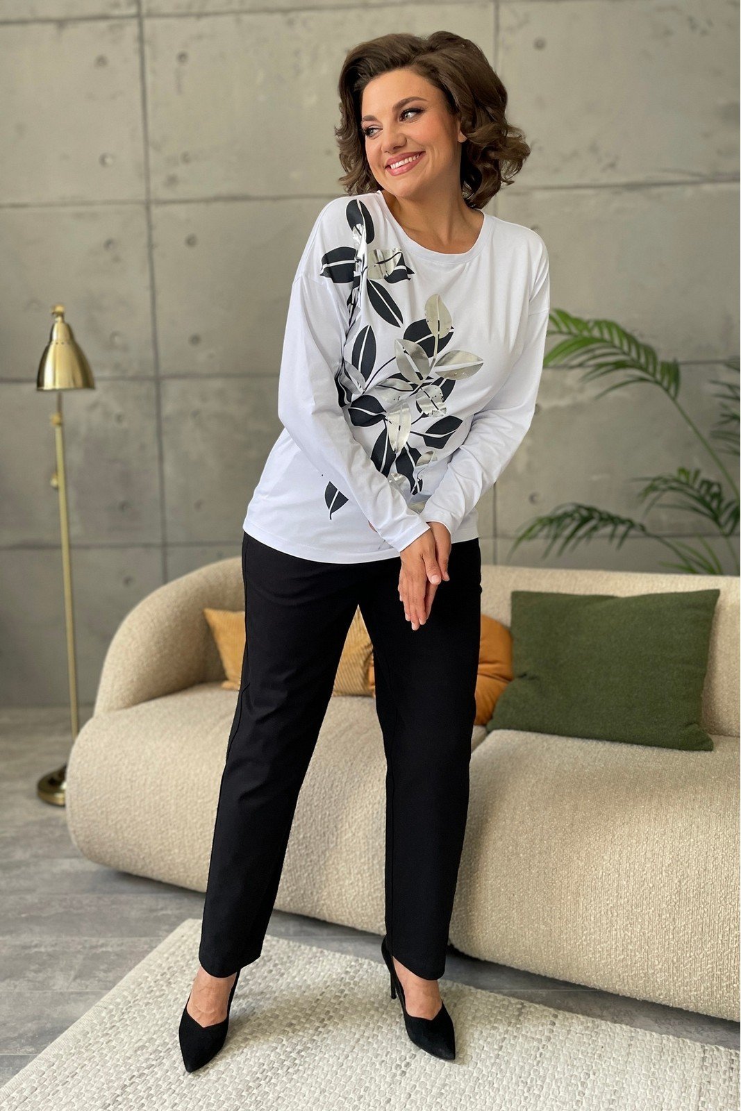 Джемпер 2145 белый Rumoda купить - 2% скидка | в наличии