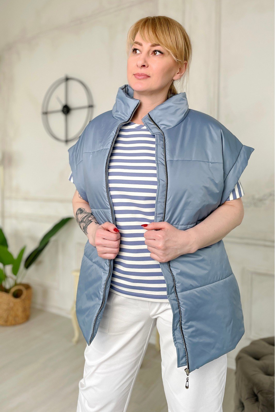 Жилет 2203 синий Rumoda купить - 10% скидка | в наличии