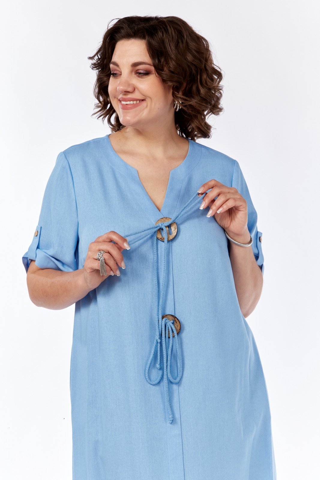 *Платье 600 голубой SVT купить в интернет магазине Велесмода