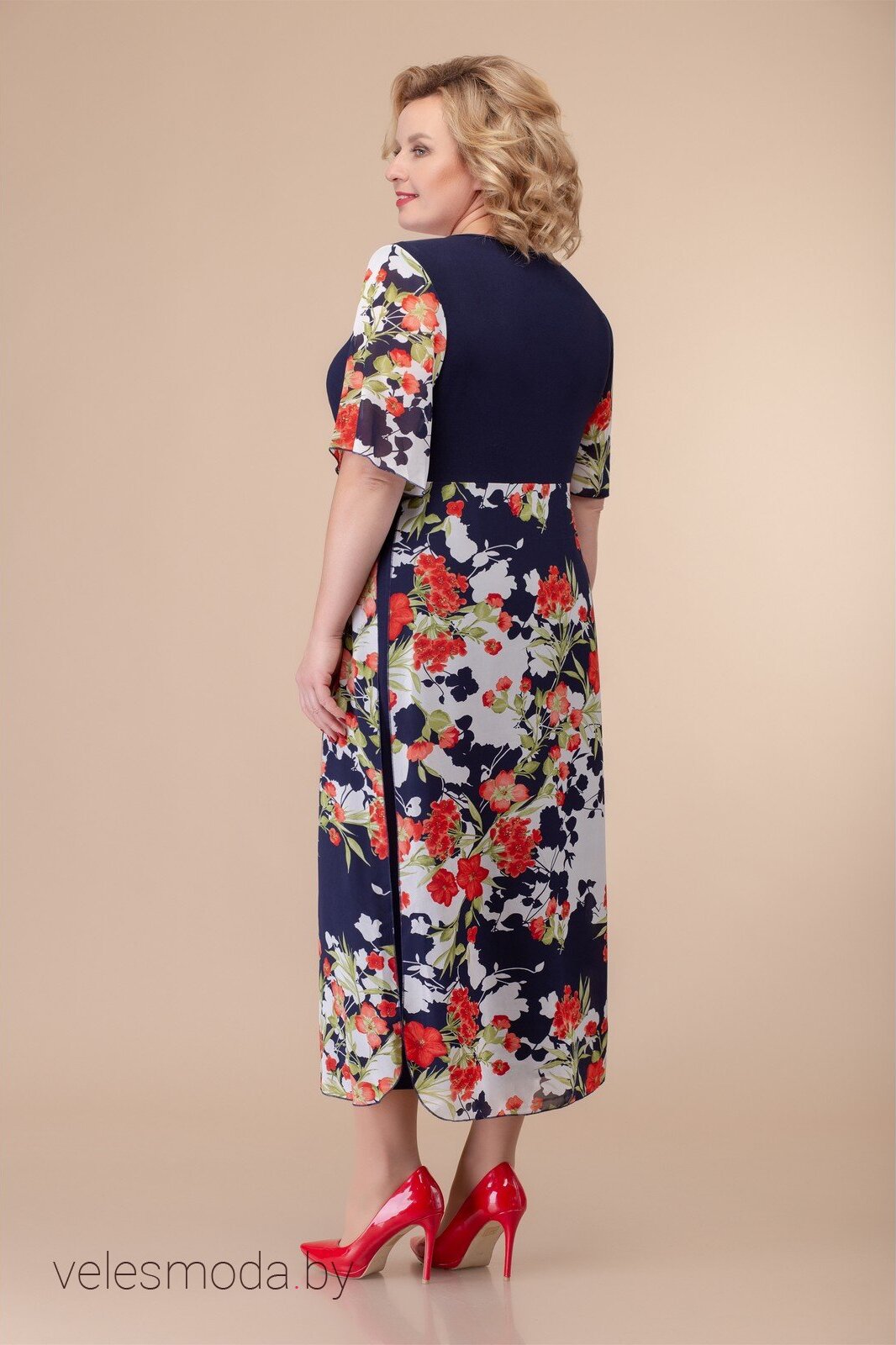 Платье 1427 синий+белый Svetlana Style купить в интернет магазине Велесмода