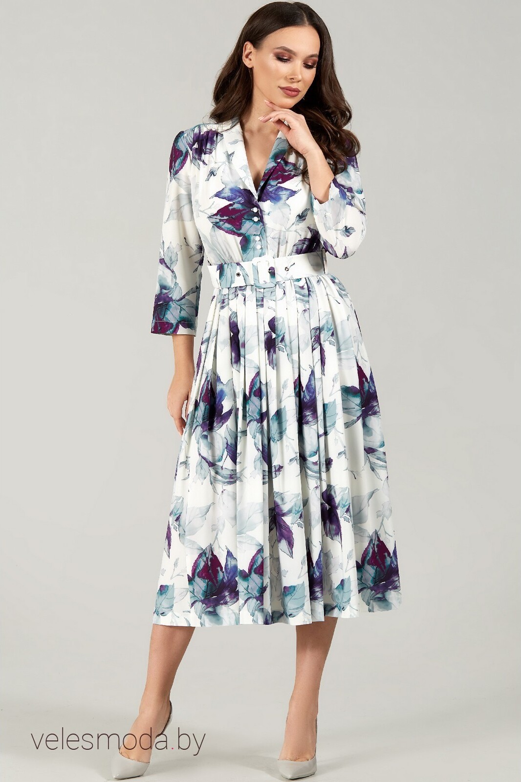 Платье 1425 молочно-фиолетовый TEFFI Style купить в интернет магазине ...
