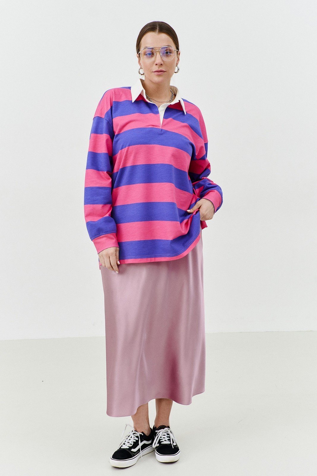 Джемпер 2001 сиренево-розовая полоска Théa club купить в интернет ...