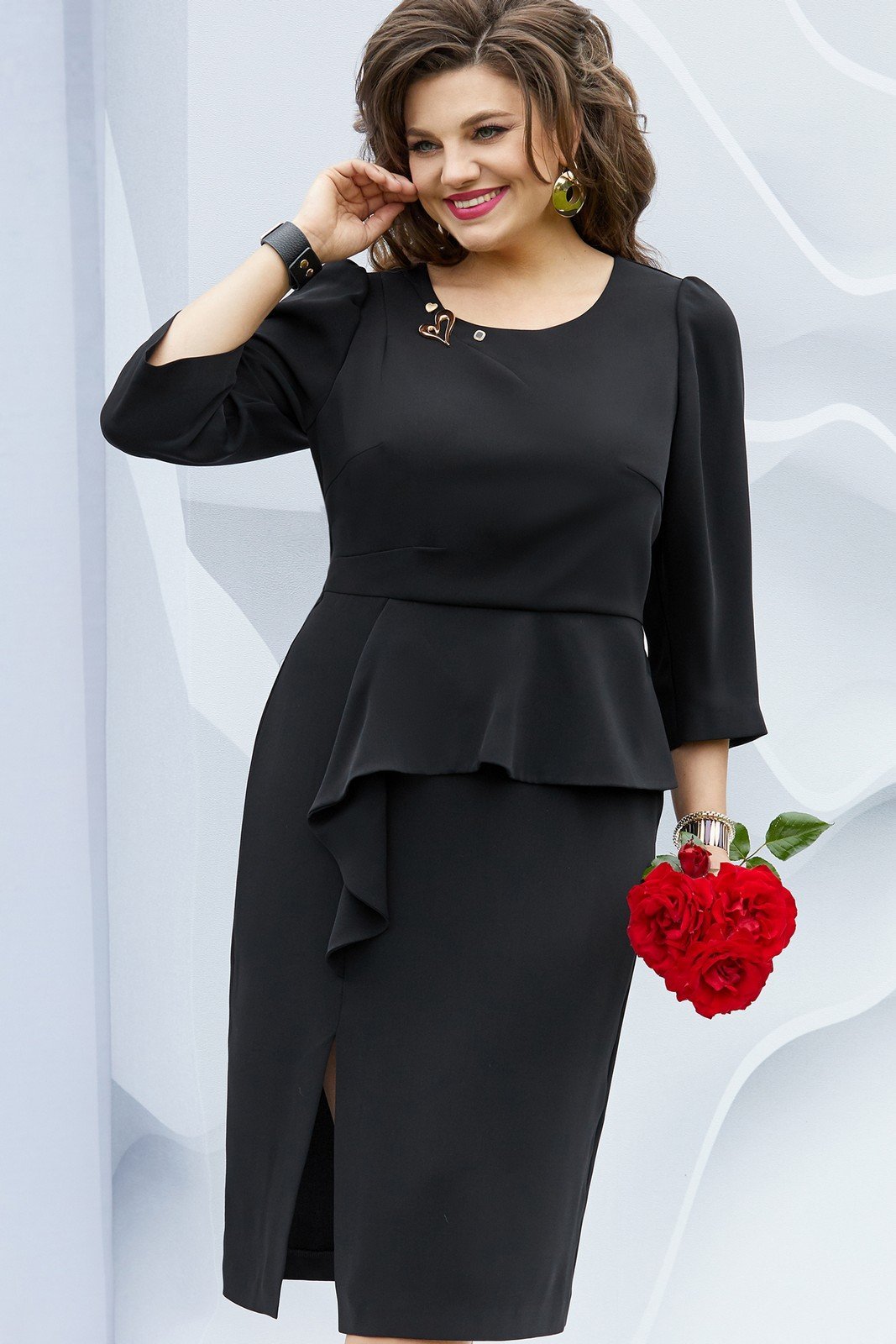Платье 19783-1 черный Vittoria Queen купить в интернет магазине Велесмода