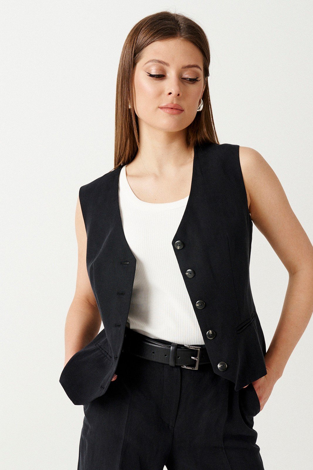 Жилет K-06137 черный Ketty купить - 6% скидка | в наличии