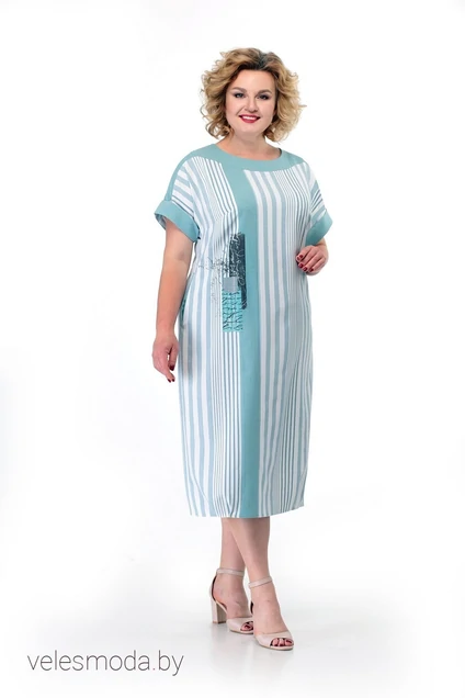 Платье 867 мята MichelStyle купить в интернет магазине Велесмода