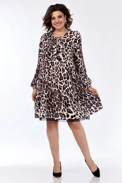 Платье 1035 леопард Milora купить в интернет магазине Велесмода