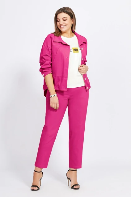 Костюм брючный 1100-1 фуксия Milora купить в интернет магазине Велесмода