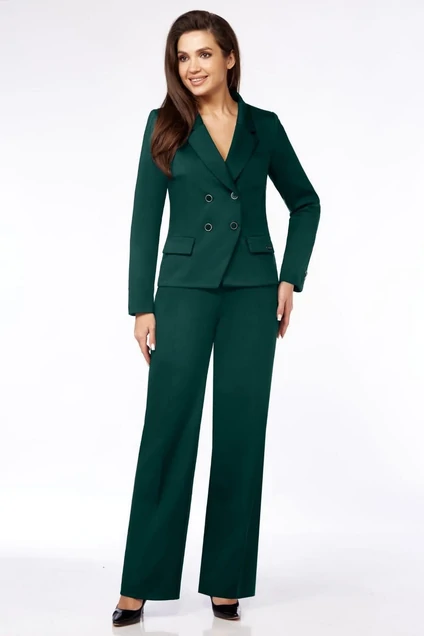 Костюм брючный 1177 зеленый Milora купить в интернет магазине Велесмода