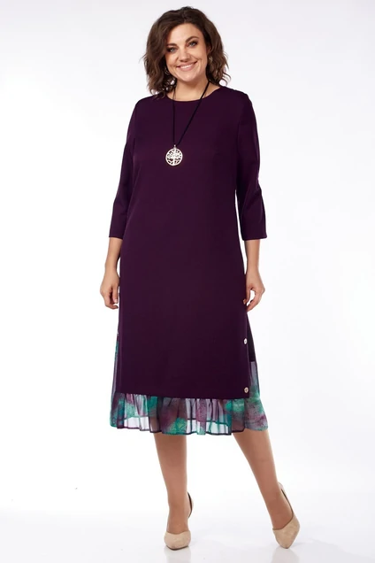 *Платье 758 баклажан Milora купить в интернет магазине Велесмода