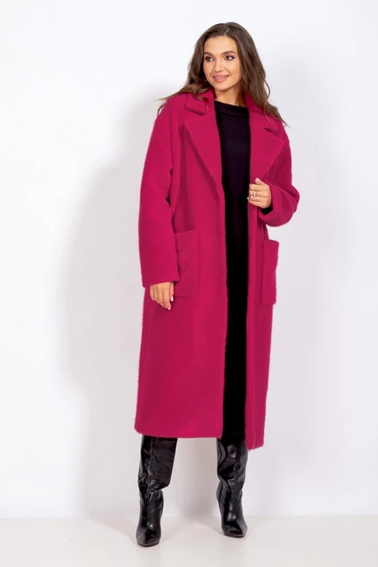 Пальто 854 малина MisLana купить в интернет магазине Велесмода