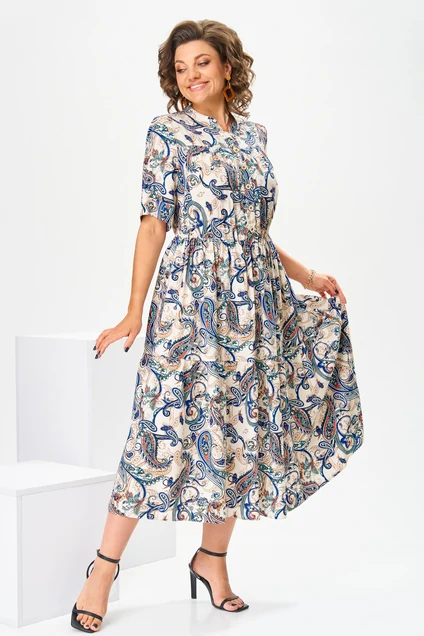 Платье 1-2373к голубой Romanovich style купить в интернет магазине ...